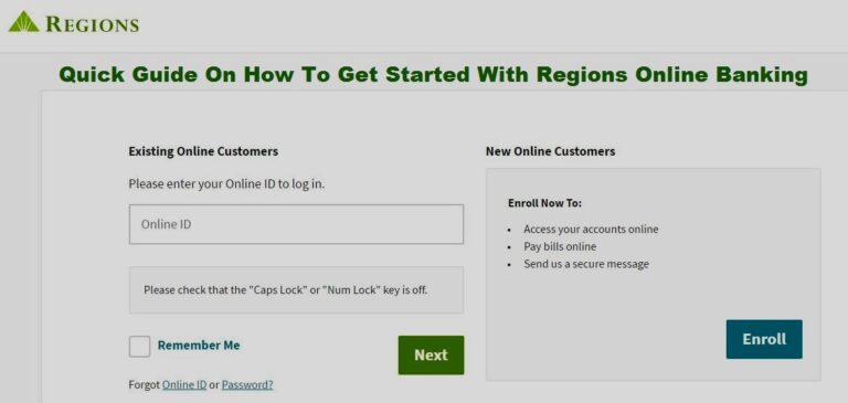 Quick Guide On How To Get Started With The Regions Online Banking ...